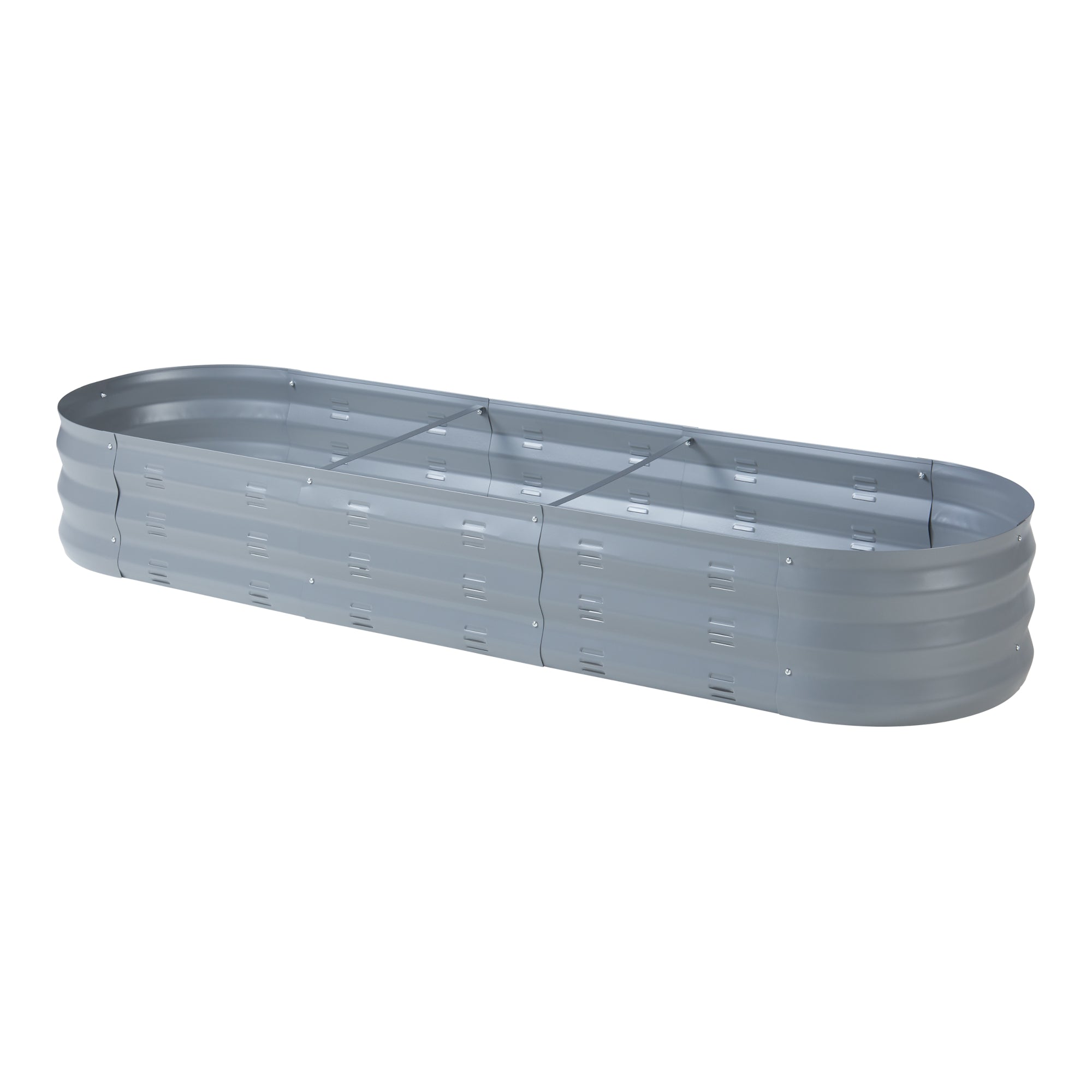 Jardinière bac à plante fleur surélevée acier galvanisé 171 x 50 x 25 ...
