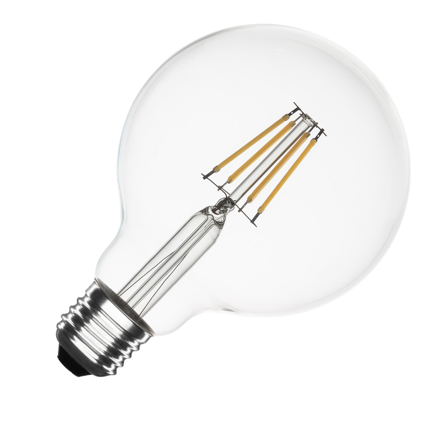 Ampoule LED Filament E27 6W 720 lm G95 No Flicker 4000K Blanc neutre | Leroy Merlin