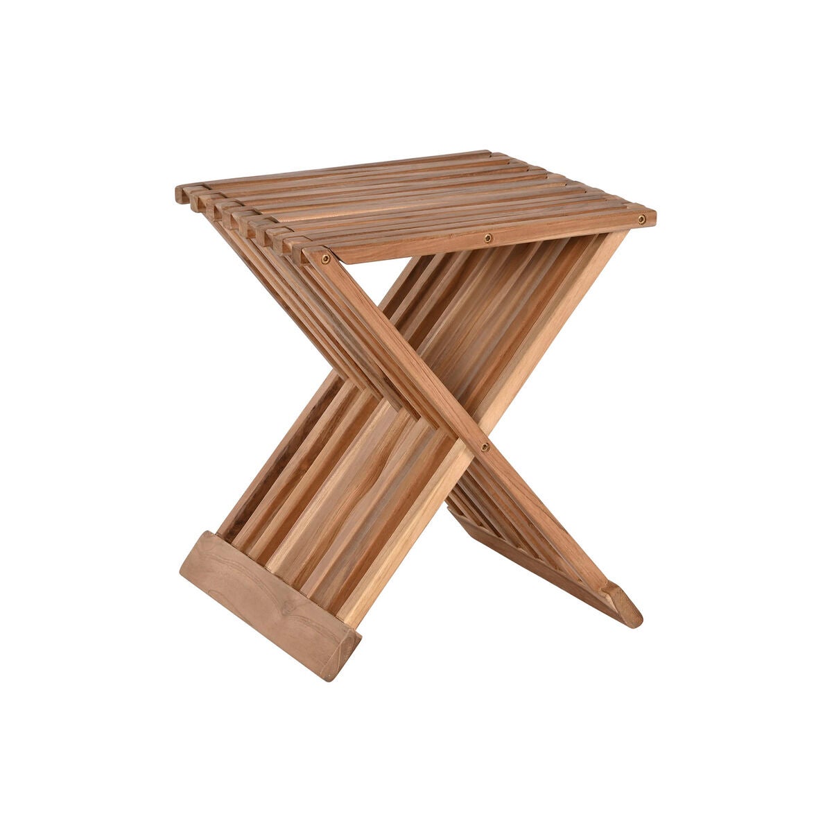 Table d'appoint Home ESPRIT Naturel Teck 40 x 35 x 45 cm | Leroy Merlin