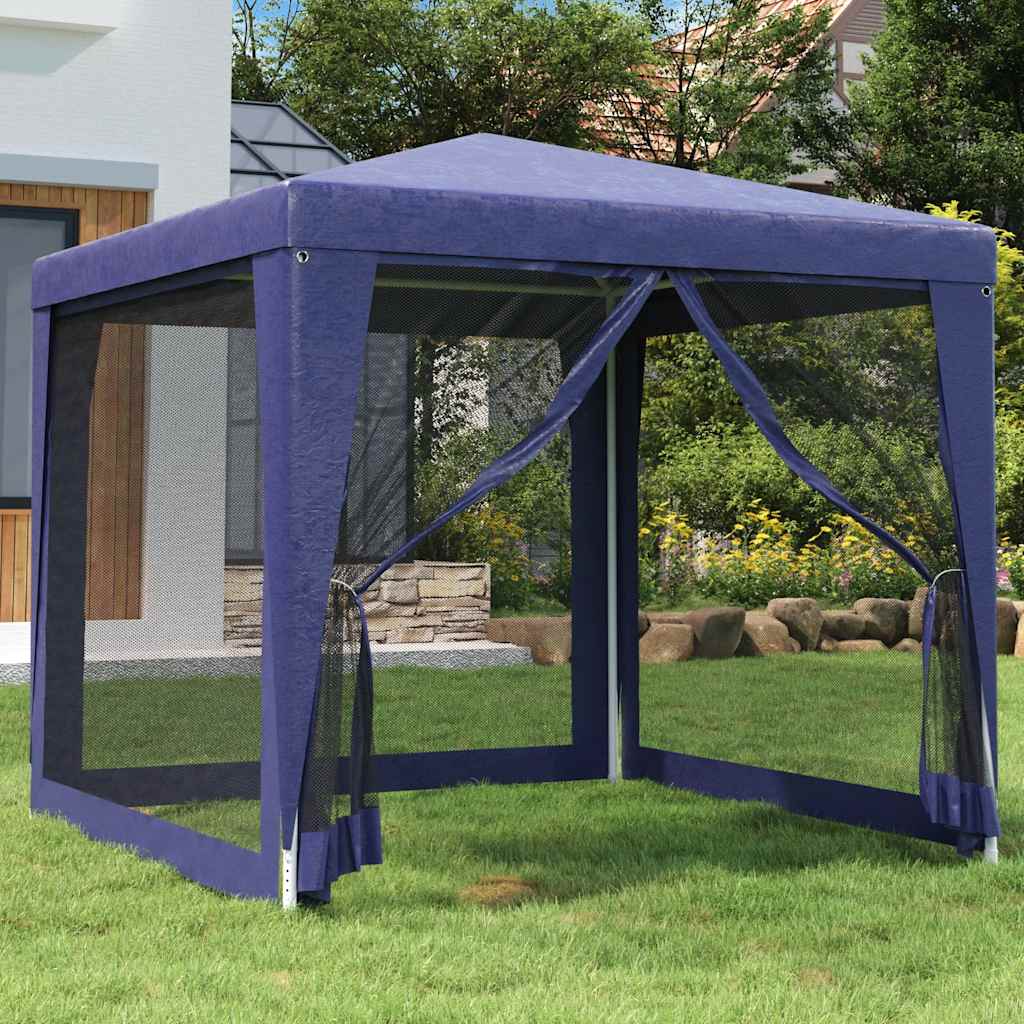 VidaXL Carpa para fiestas con 4 paredes de malla HDPE azul 2,5x2,5 m | Leroy Merlin