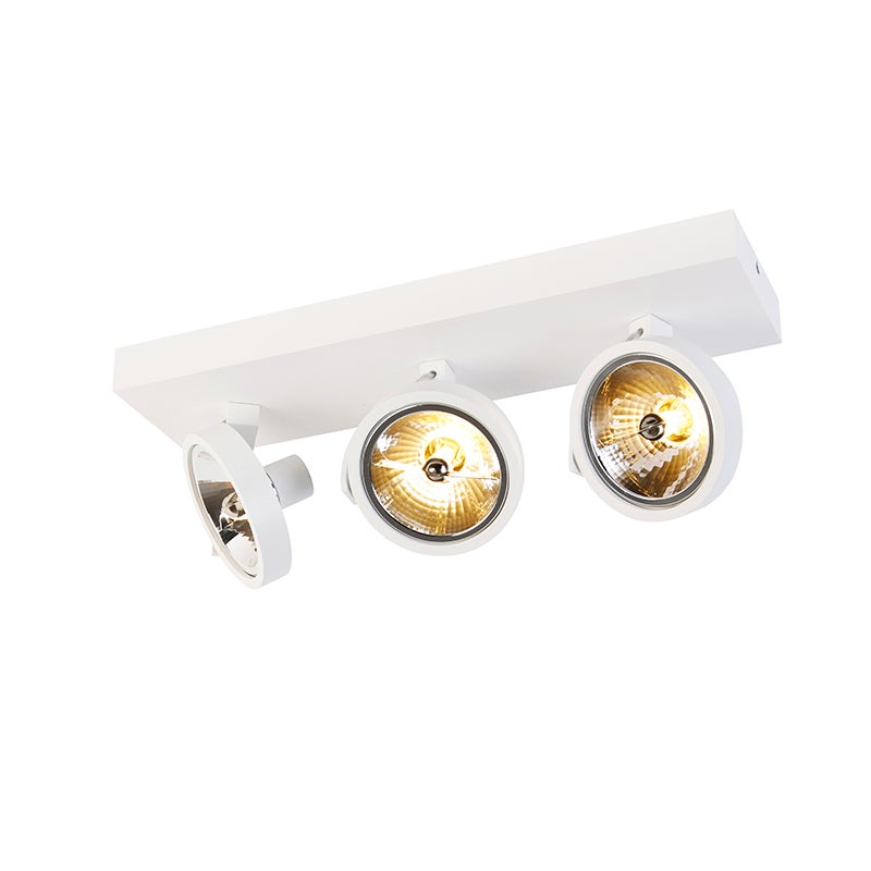 Qazqa spot de plafond réglable - Go - blanc, g9, max. 3w, 45.4cm ...