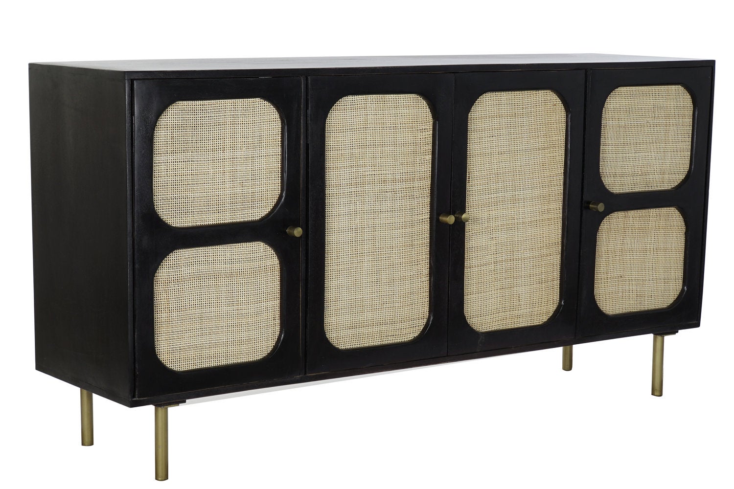 Buffet Mango Ratan 150X40X78 Negro | Leroy Merlin