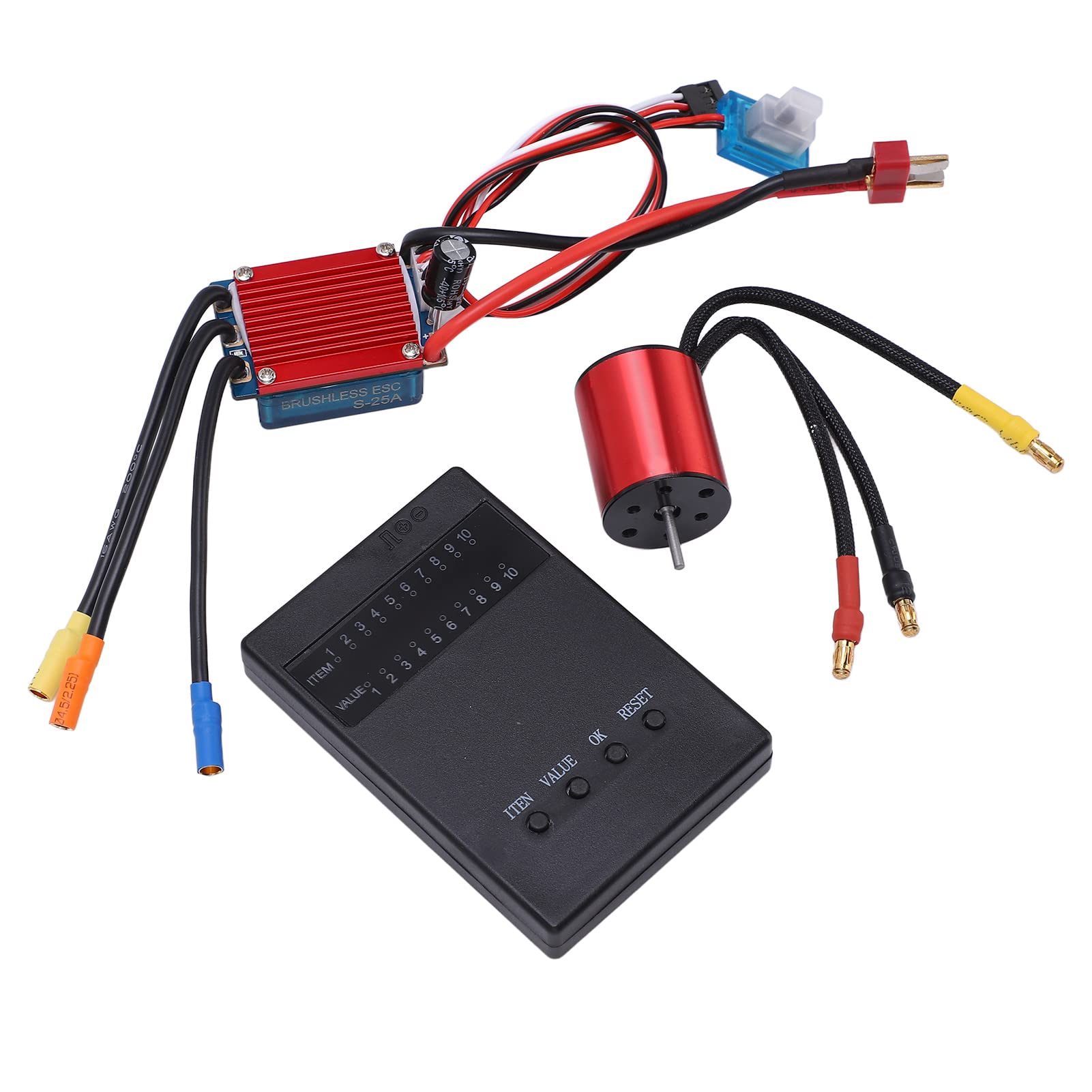 Kit motore 2430 CNC Machining 2430 7200KV Brushless Motor & 25A ESC Kit ...