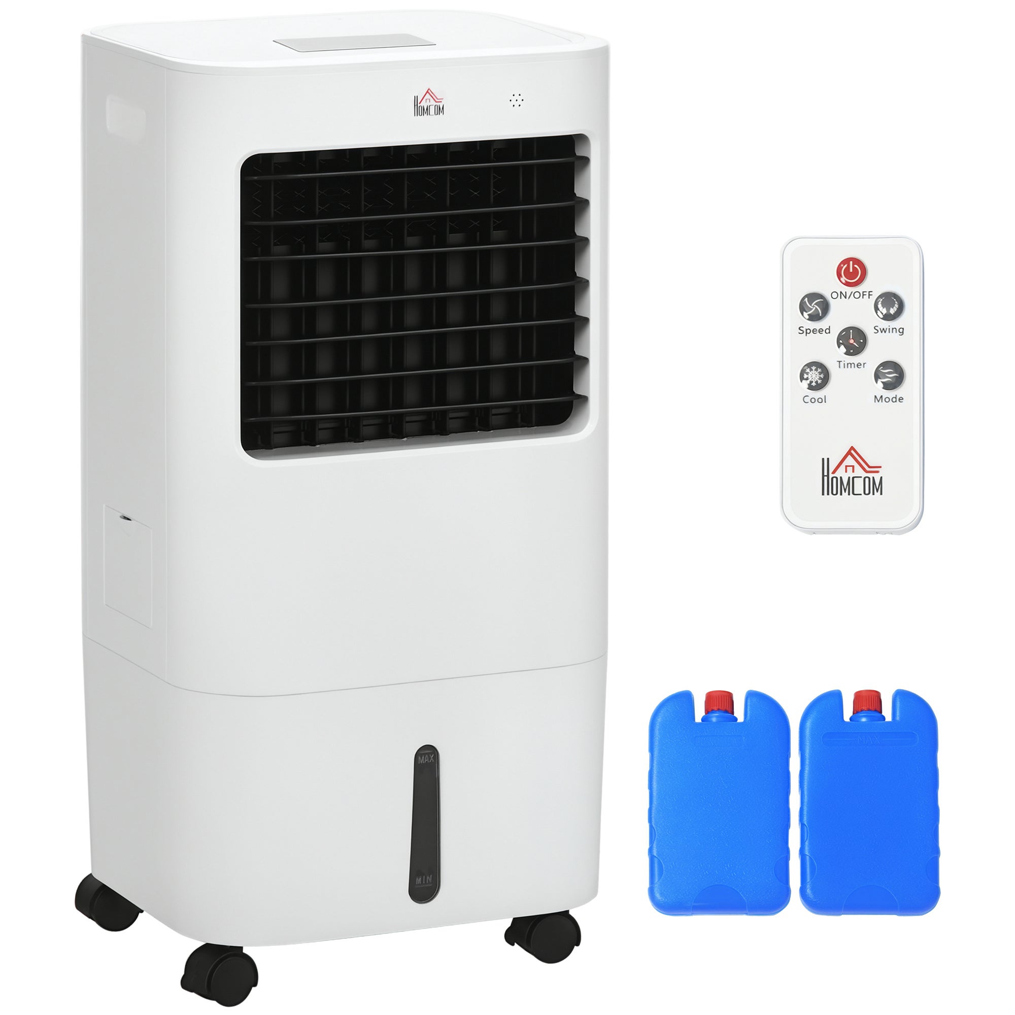 Portable Silent Air Cooler Air Conditioner with LED Display and Remote ...