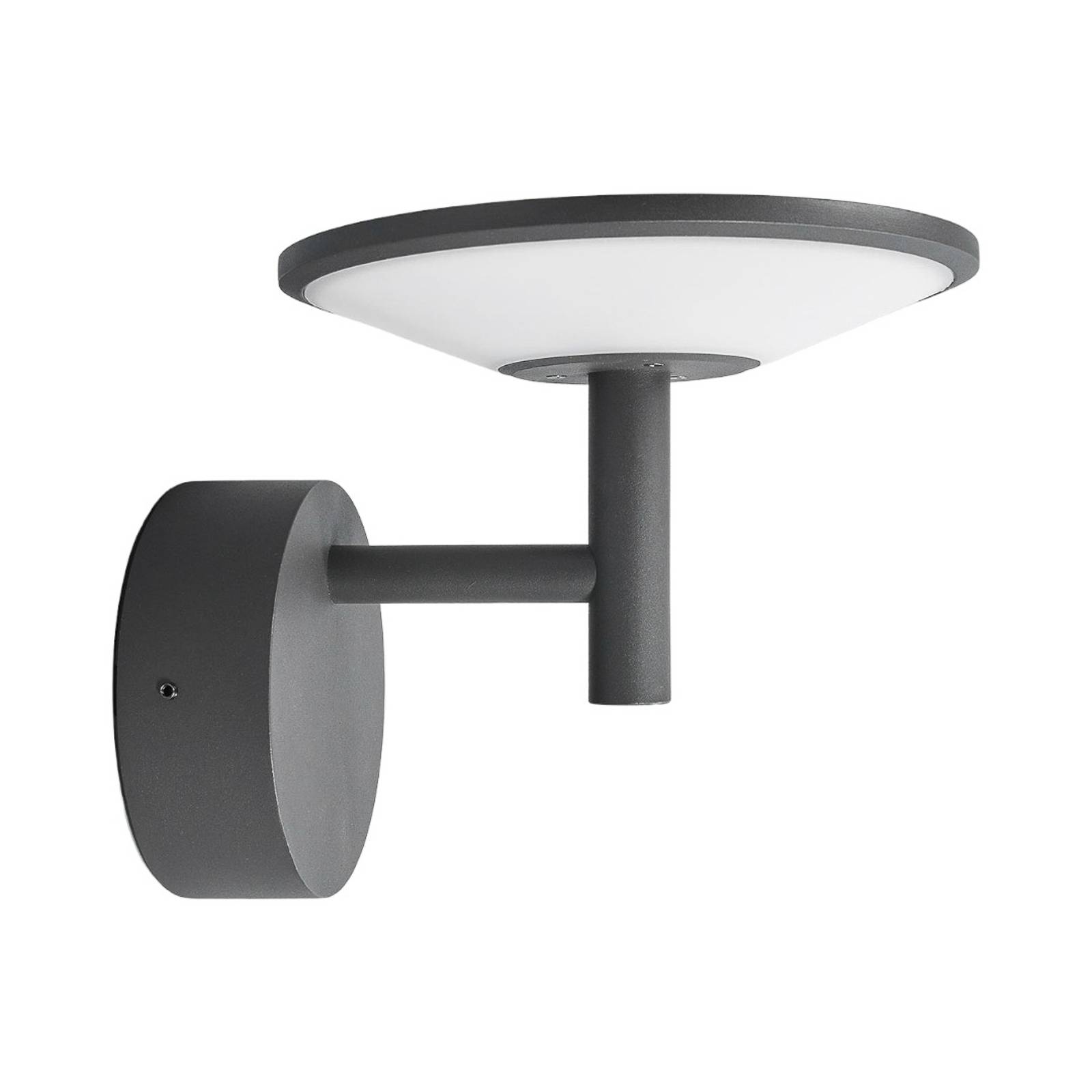 Lucande Aplique LED para exterior Fenia, IP65, antracita, 21 cm ...