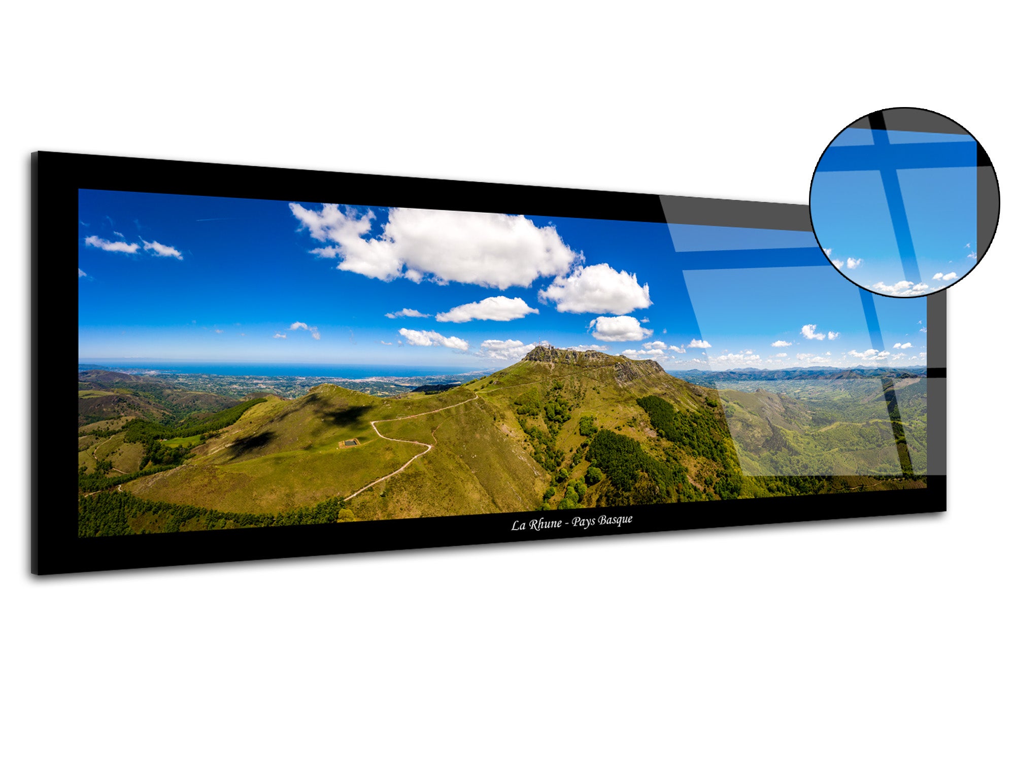 Tableau plexiglas déco paysage panoramique La Rhune | Leroy Merlin