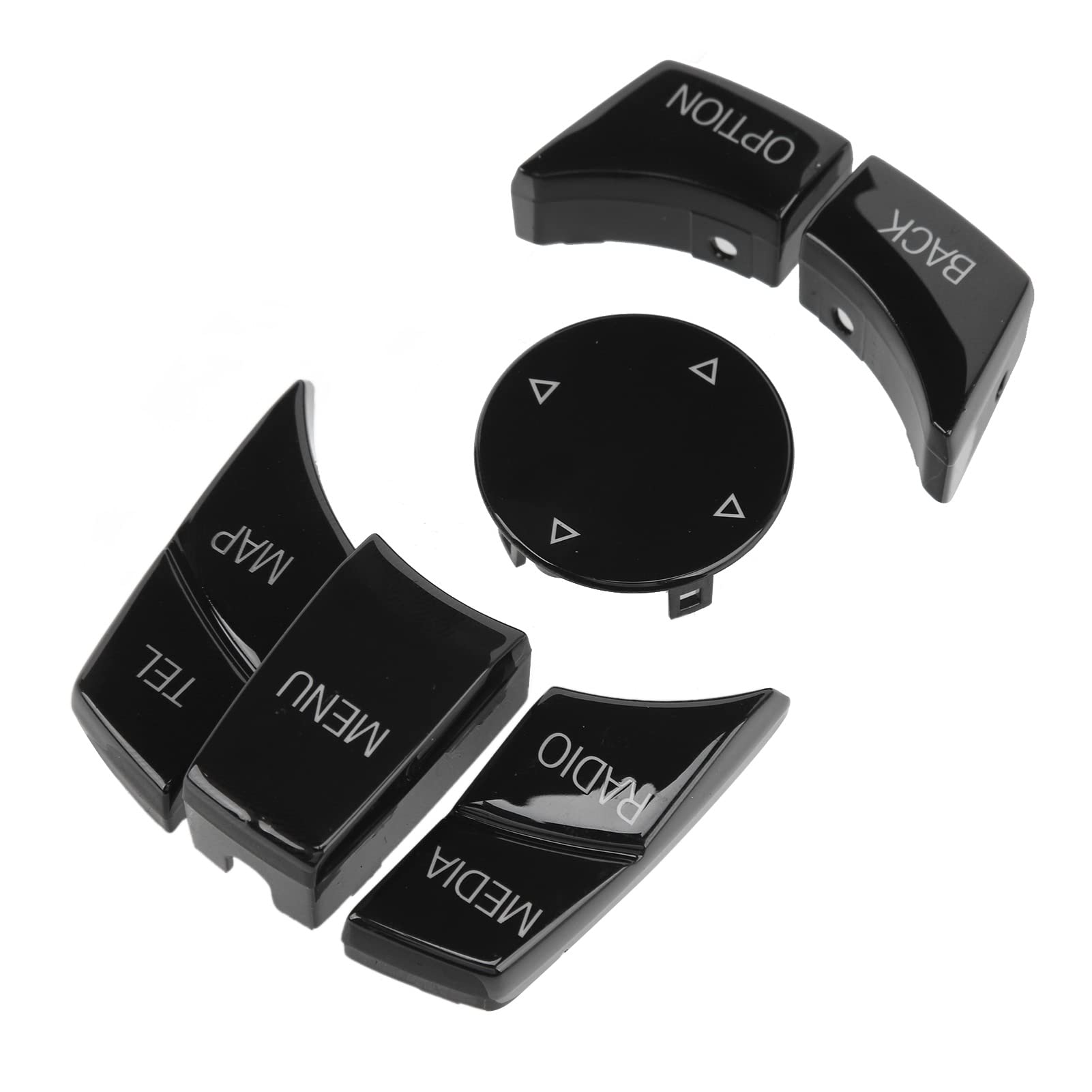 Kit de boutons multimédia pour console centrale, couvercle de clé de ...