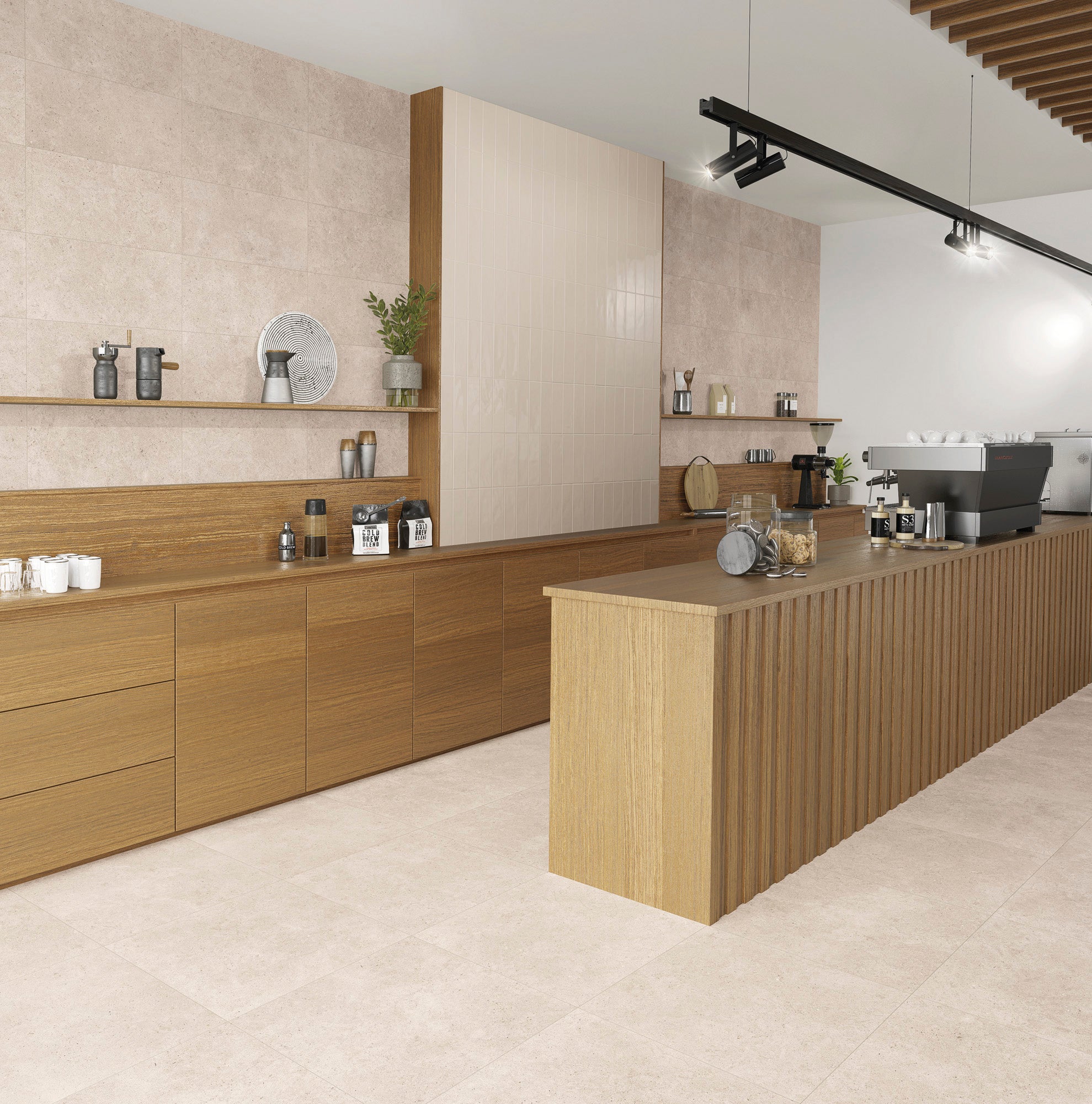 Grès cérame - FLOW - STONE SAND - 30x60 | Leroy Merlin