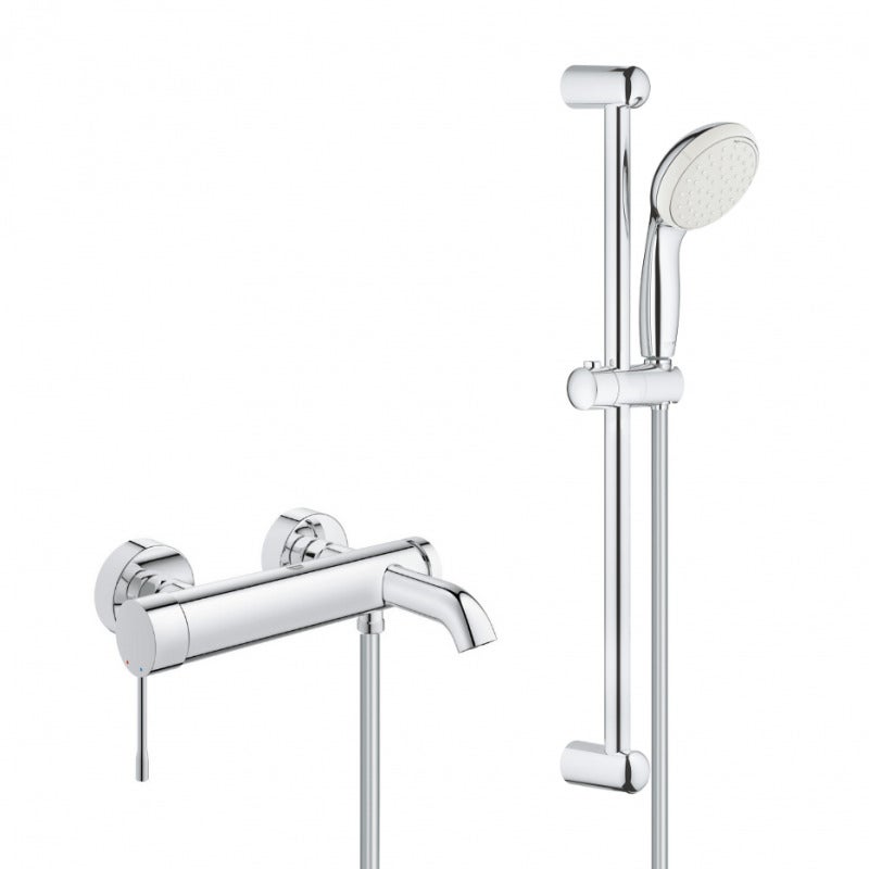 Grohe Set bain/douche Mitigeur thermostatique Essence + Ensemble de ...