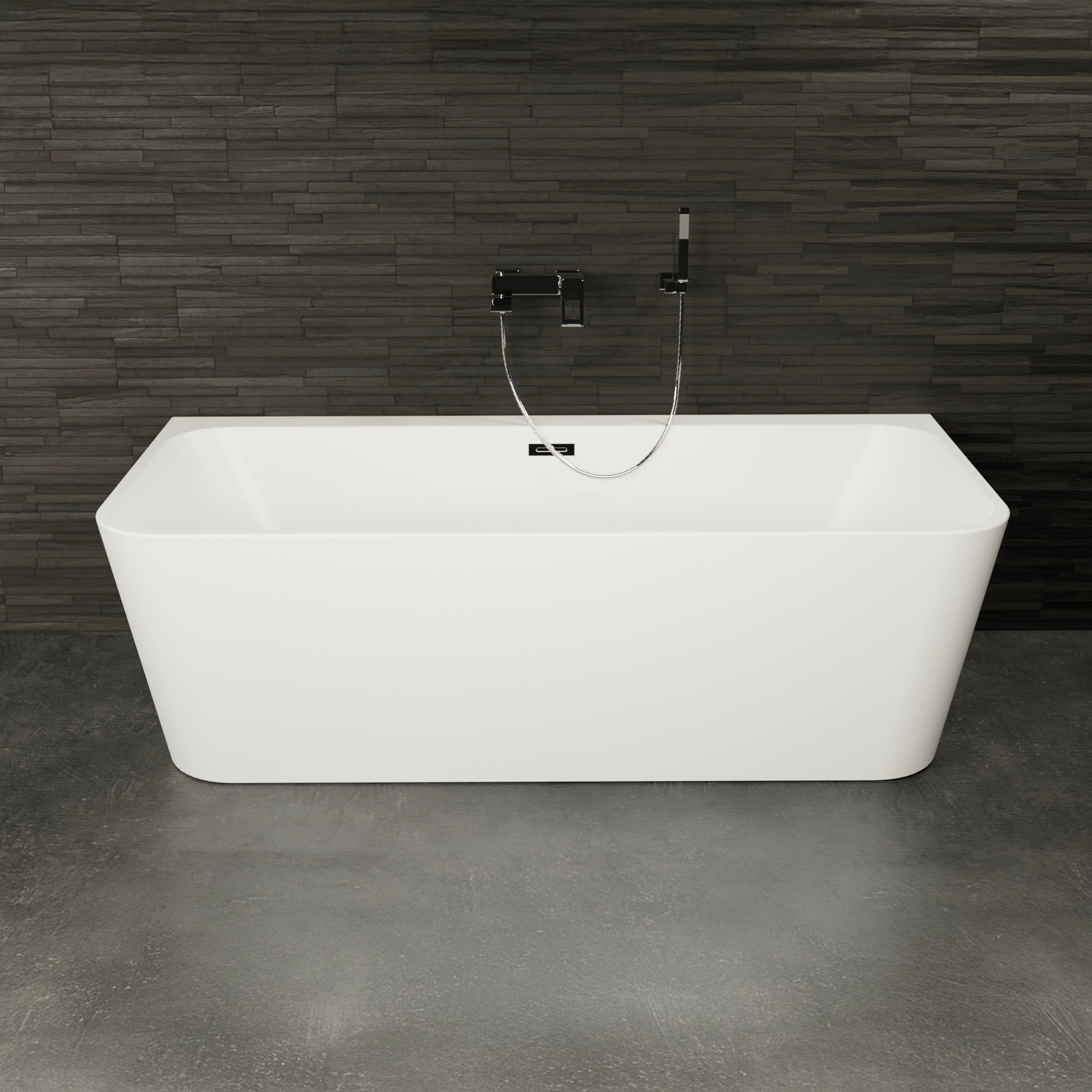Bañera exenta Mint 180 blanche (Blanco) L180 x l81 x h57 cm, by SPALINA ...