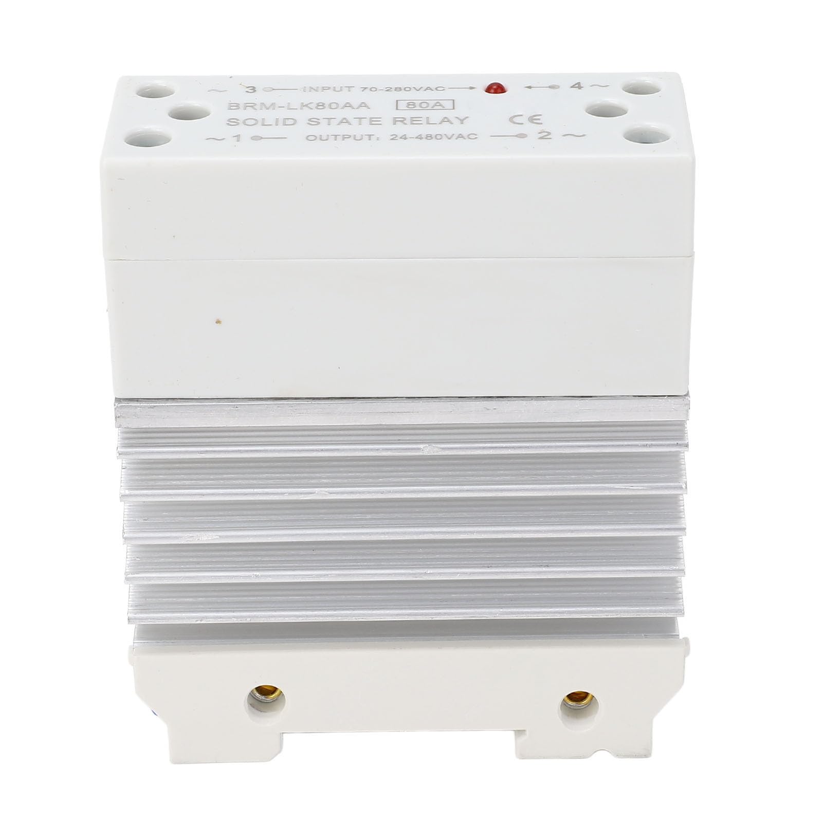 Module SSR à relais statique dissipateur thermique 80 A Montage sur rail de commande Entrée ...