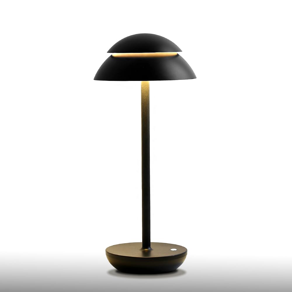 Lampe de table sans fil Lampe de bureau LED, lampe à batterie rechargeable tactile 4000mAh à ...