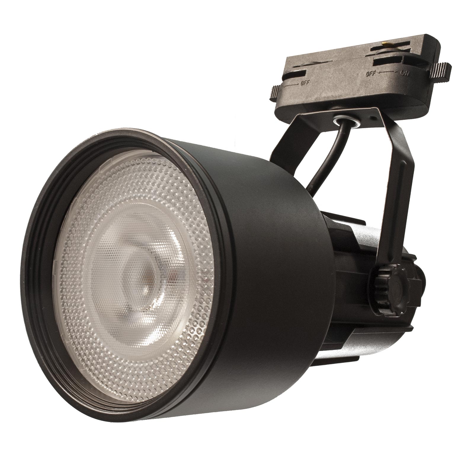 Spot LED 12W pour rail monophasé, Projecteur Orientable, Raccordement ...