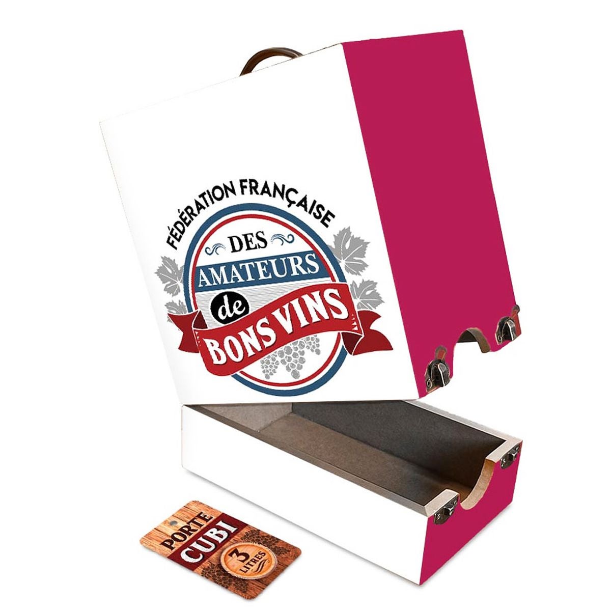 Cache-cubi en bois Amateurs de Bons Vin | Leroy Merlin