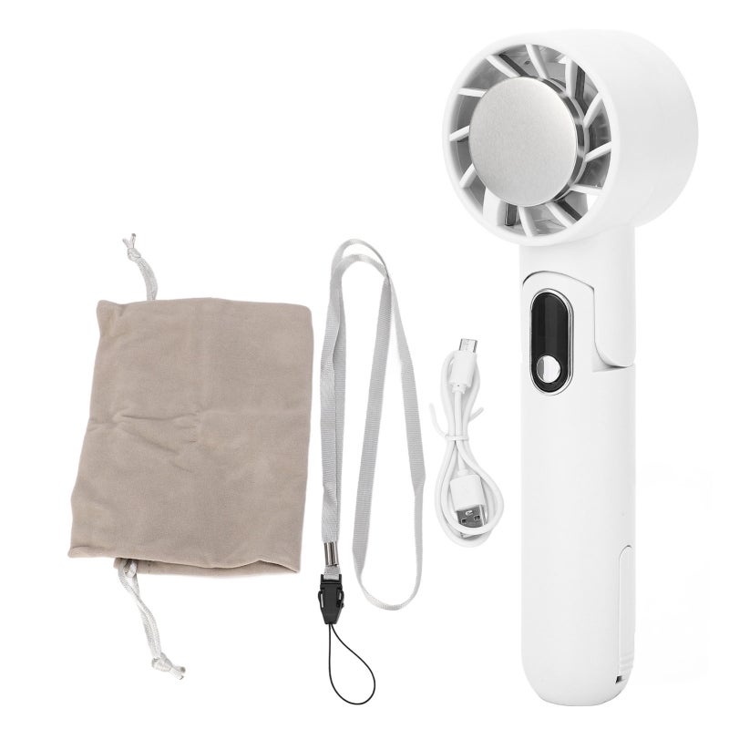 Ventilador de mano con 5 velocidades ajustables, carga USB, portátil ...