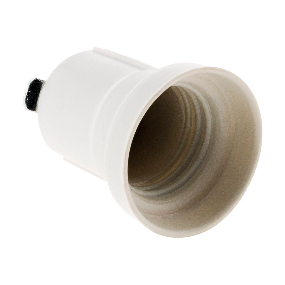 Douille E27 résine avec patte équerre - Blanc - Zenitech | Leroy Merlin