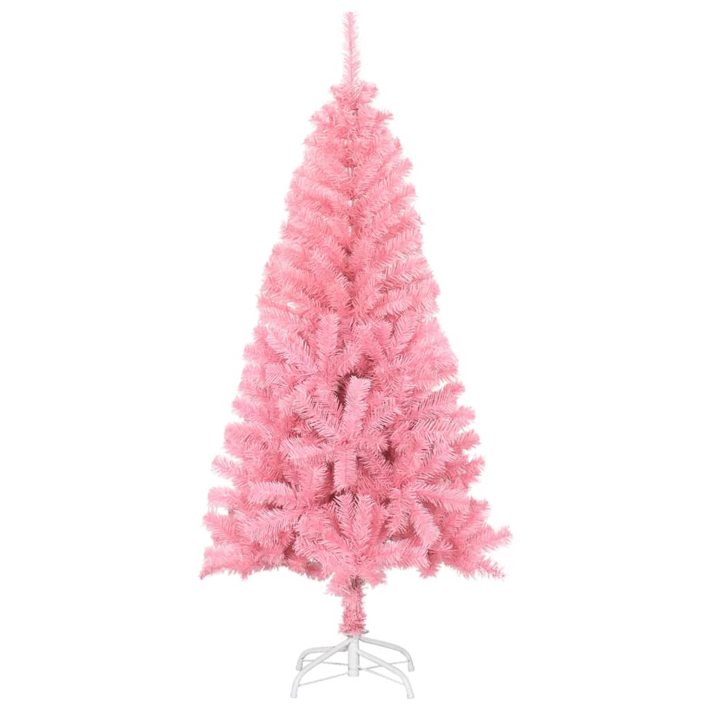Sapin de Noël | Décoration de Noël artificiel avec support rose 120 cm ...