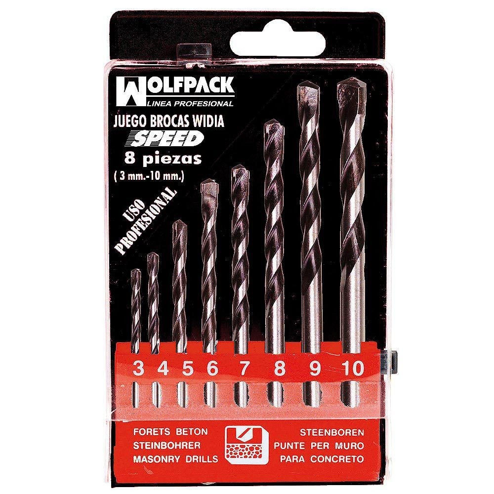 Estuche Brocas Widia Profesional Wolfpack Speed 8 Piezas | Leroy Merlin