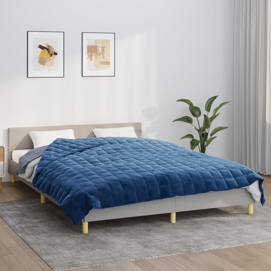 Coperta Ponderata Blu 220x235 cm 15 kg Tessuto CFW50434 | Leroy Merlin