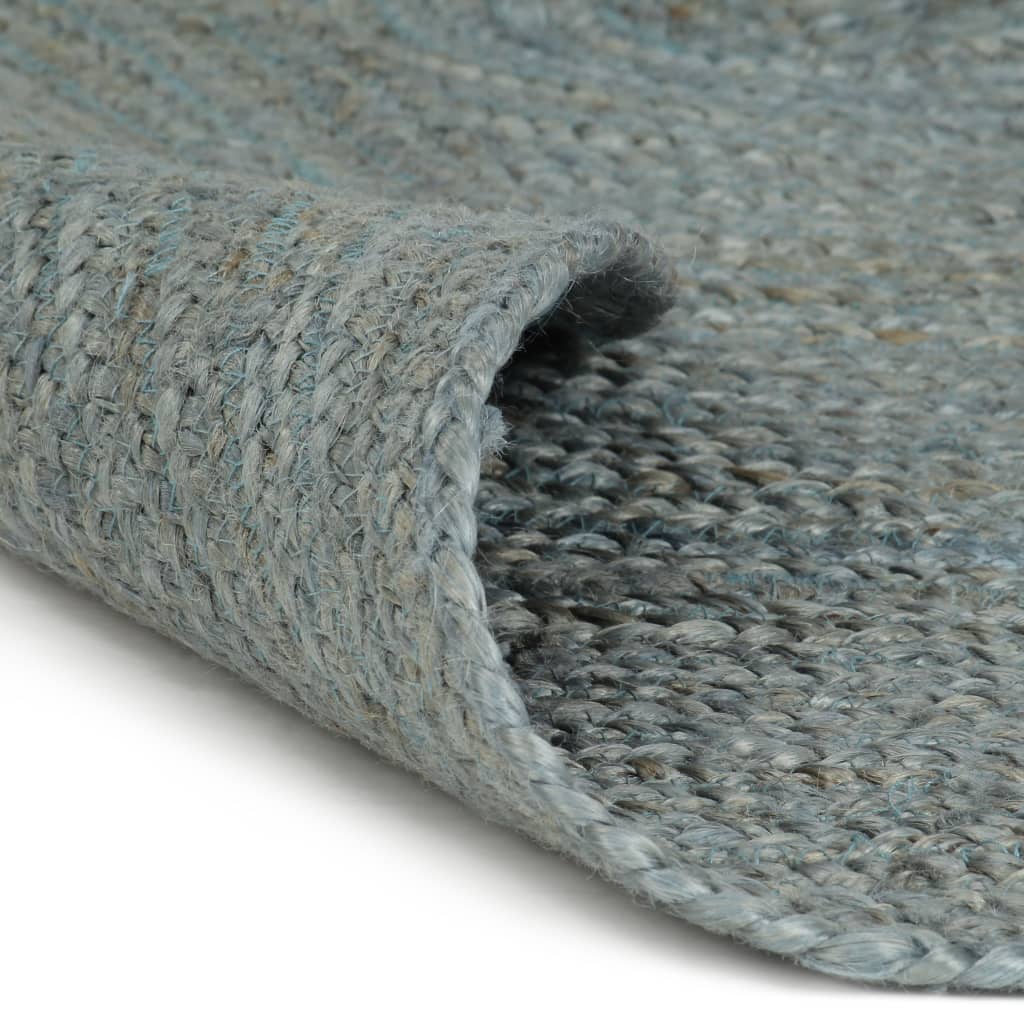 Tapis rond en jute tissé à la main vert olive 180 cm - COMFORTXL ...