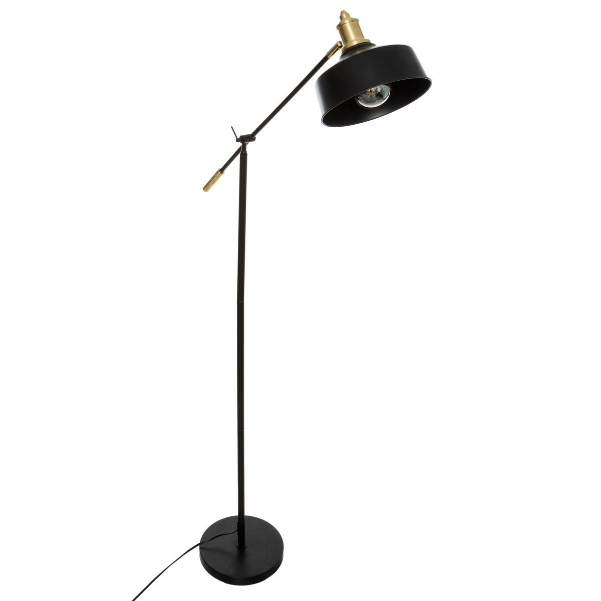 Atmosphera - Lámpara de pie de arco «Emie» negro - metal H158 cm ...