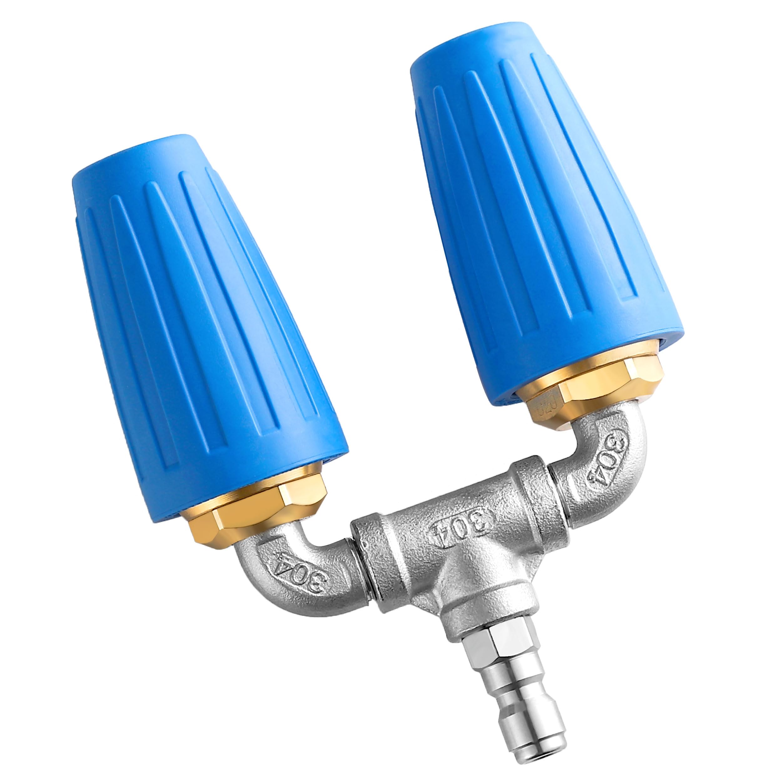 Nettoyeur haute pression à double buse turbo, buse turbo rotative à 360 ...