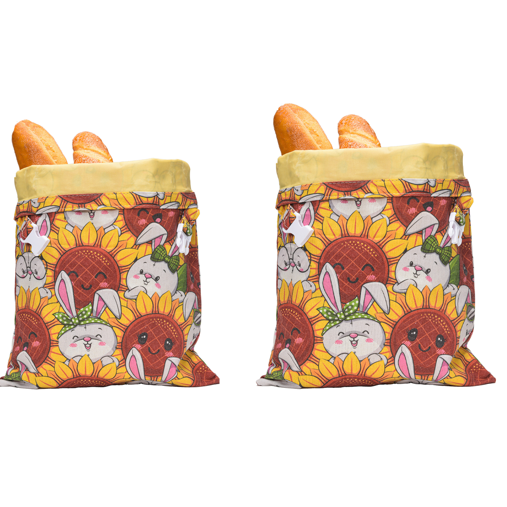 2 Pièces de Sacs à Pain en Cire d'abeille de 43 cm × 33 cm, Sacs à Pain ...