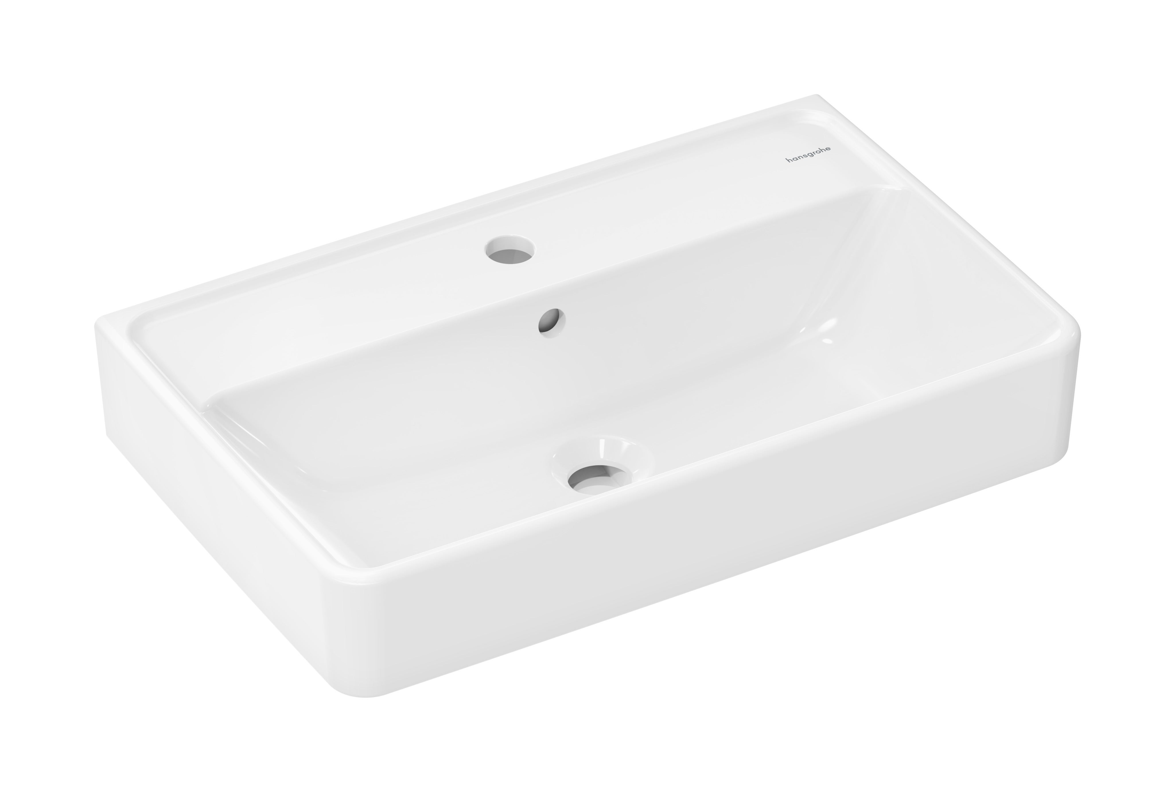 Hansgrohe Xanuia Q lavabo compact, 1 trou de robinetterie, avec trop ...
