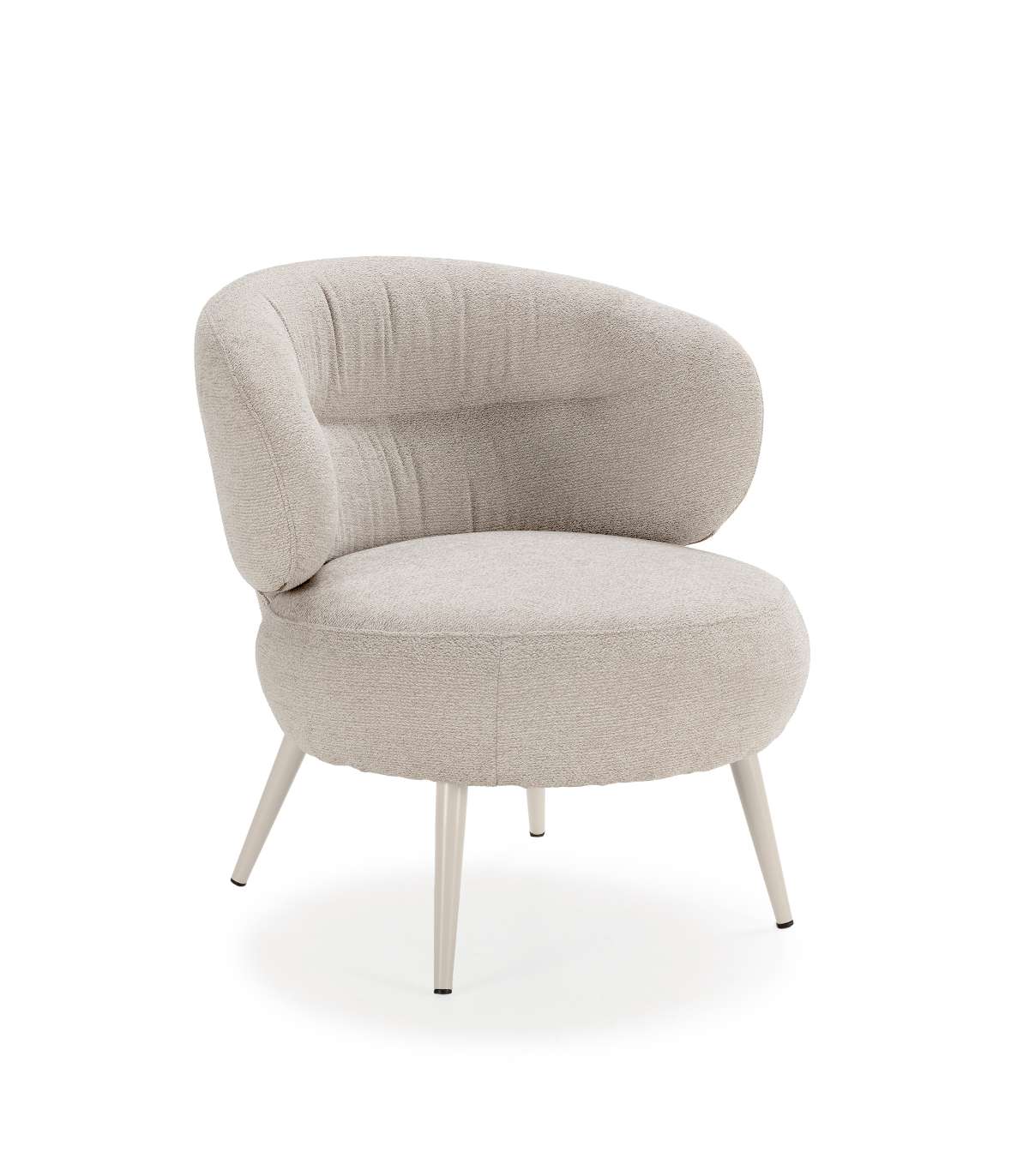 Sillón modelo Teo tapizado textil beige, 72.5cm(alto) 70cm(ancho) 73 ...