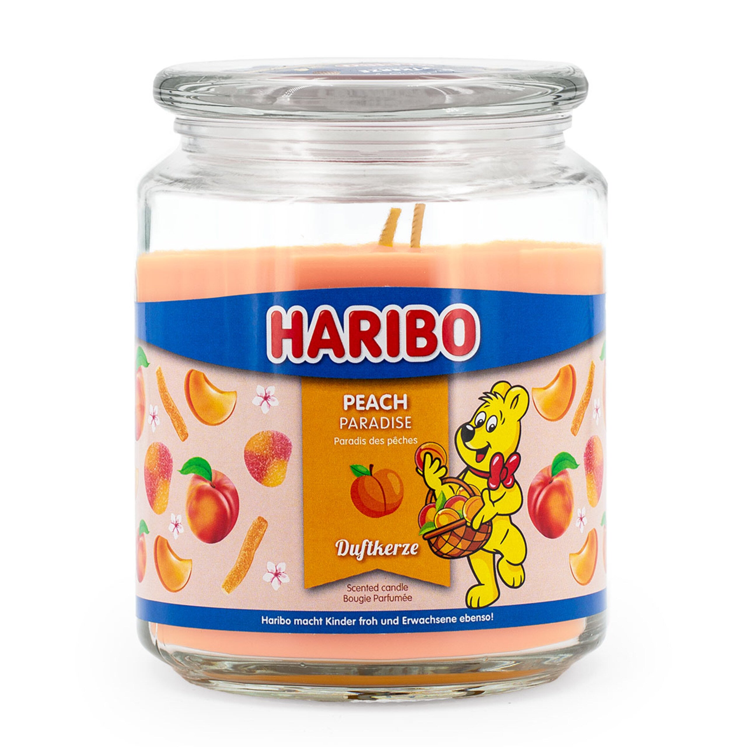 Bougie Peach Paradise, 2 mèches, durée de combustion 100 h, bougie en ...