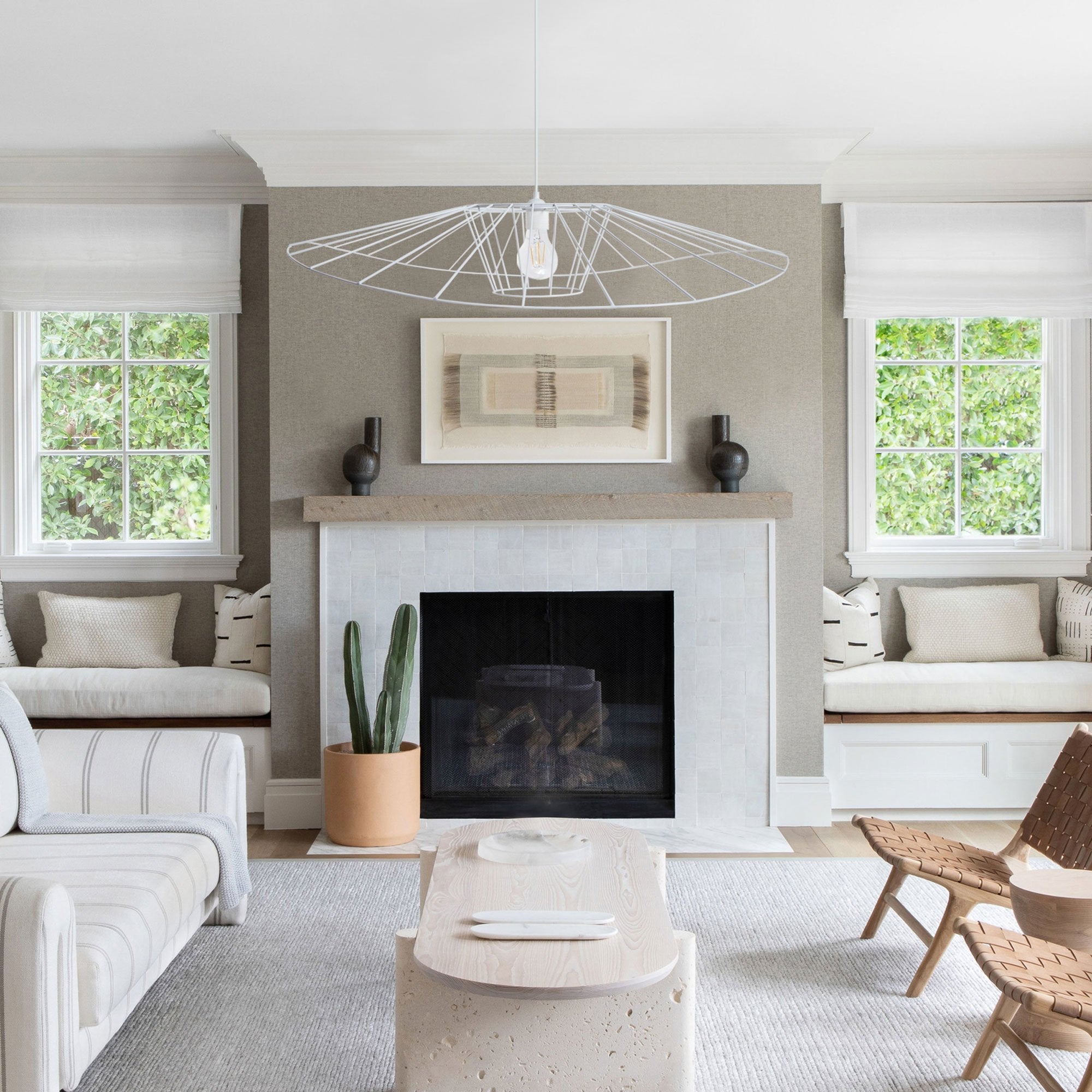 LADY BIRD BIG - Suspension géométrique métal blanc | Leroy Merlin