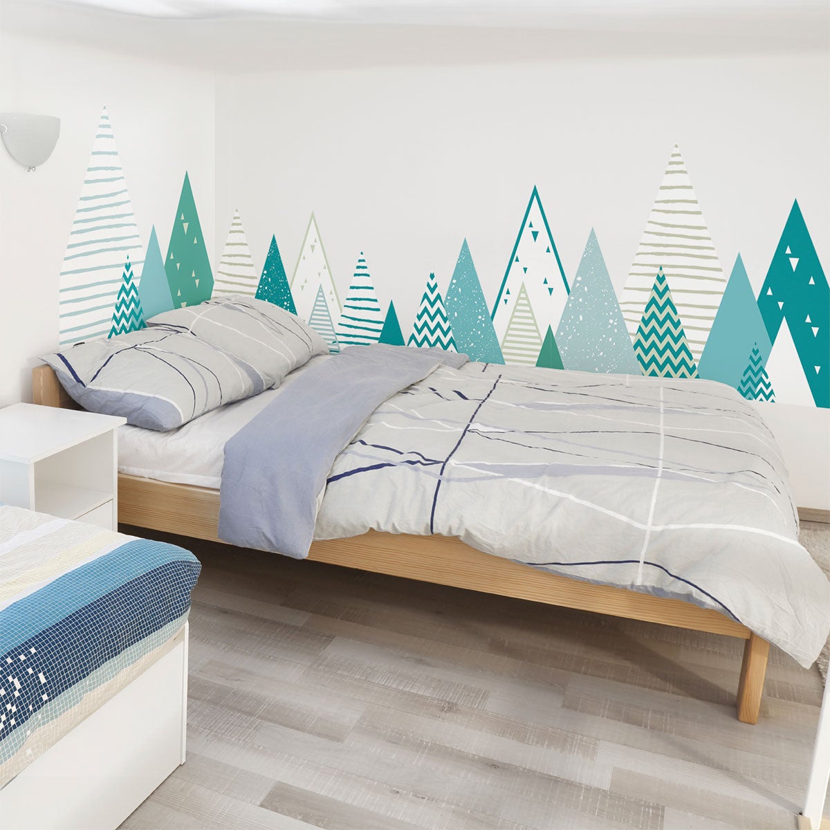 Stickers enfant montagnes scandinaves ritaka 100 x 170 cm | Leroy Merlin