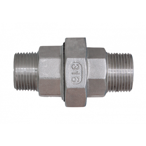 Unión doble rosca plana M/M 3/8" Inox 316 | Leroy Merlin
