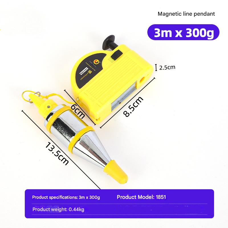 Fil à plomb magnétique 3m*300g, fil à plomb linéaire automatique de ...