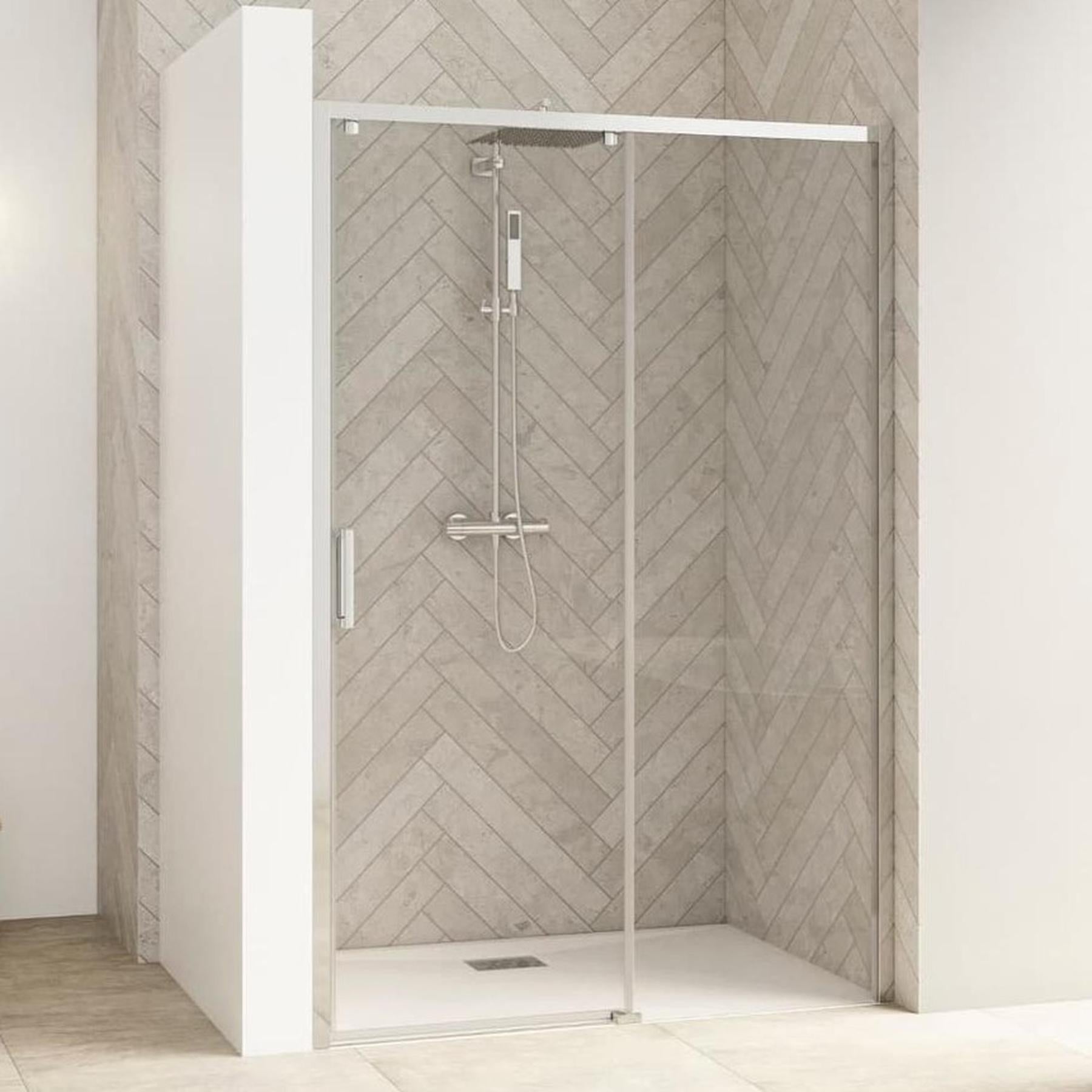 SMART Sliding Ducha Diseño de puerta sin umbral PMR ancho 110 cm altura ...
