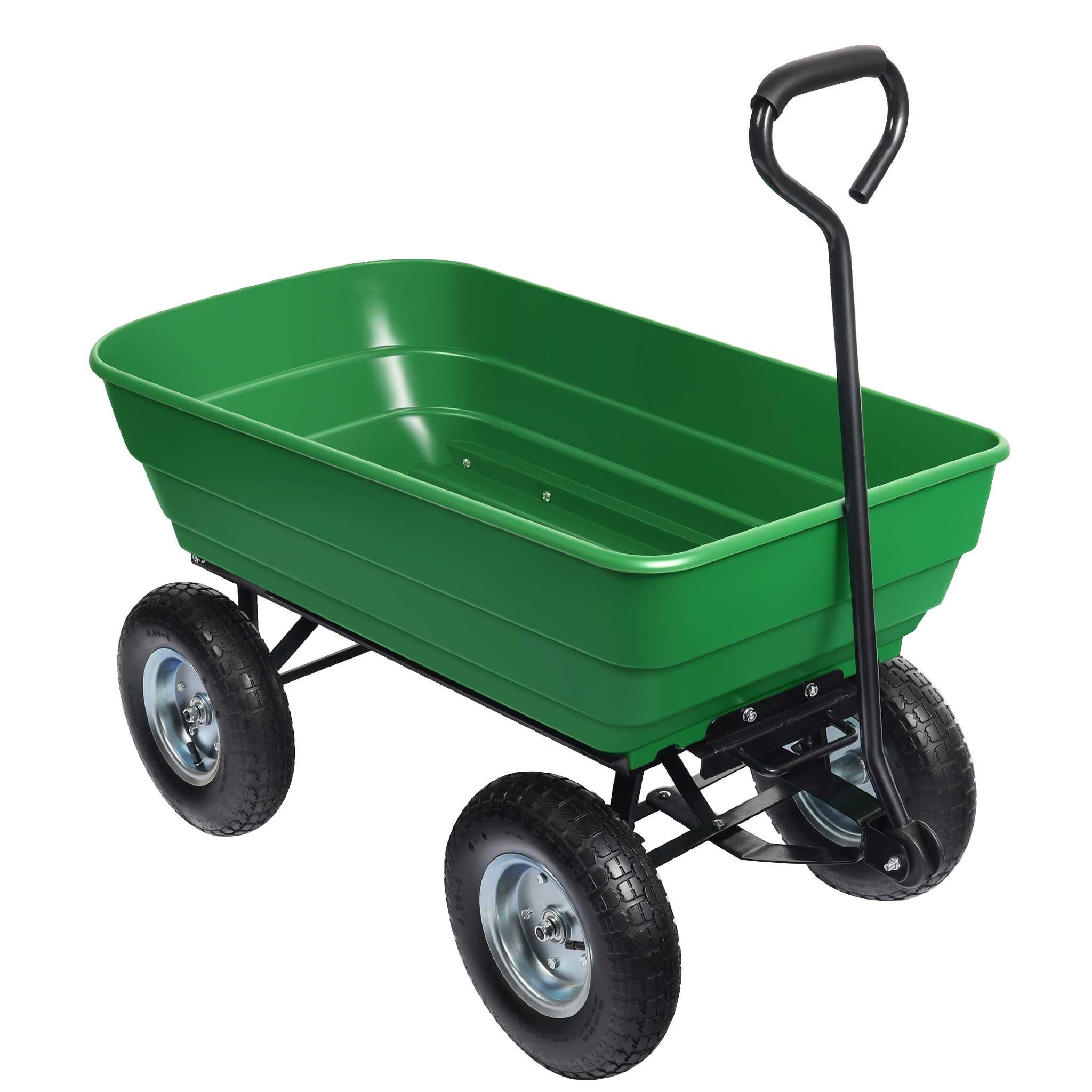 Carrito jardín basculante, capacidad 125l, carga 350kg, Carretilla de ...