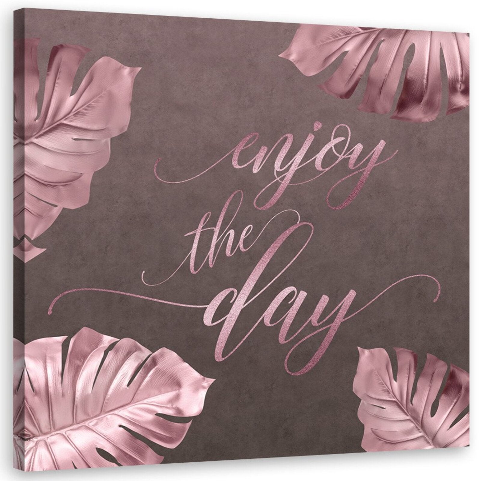 Tableau Profitez bien de la journée - 40 x 40 cm | Leroy Merlin