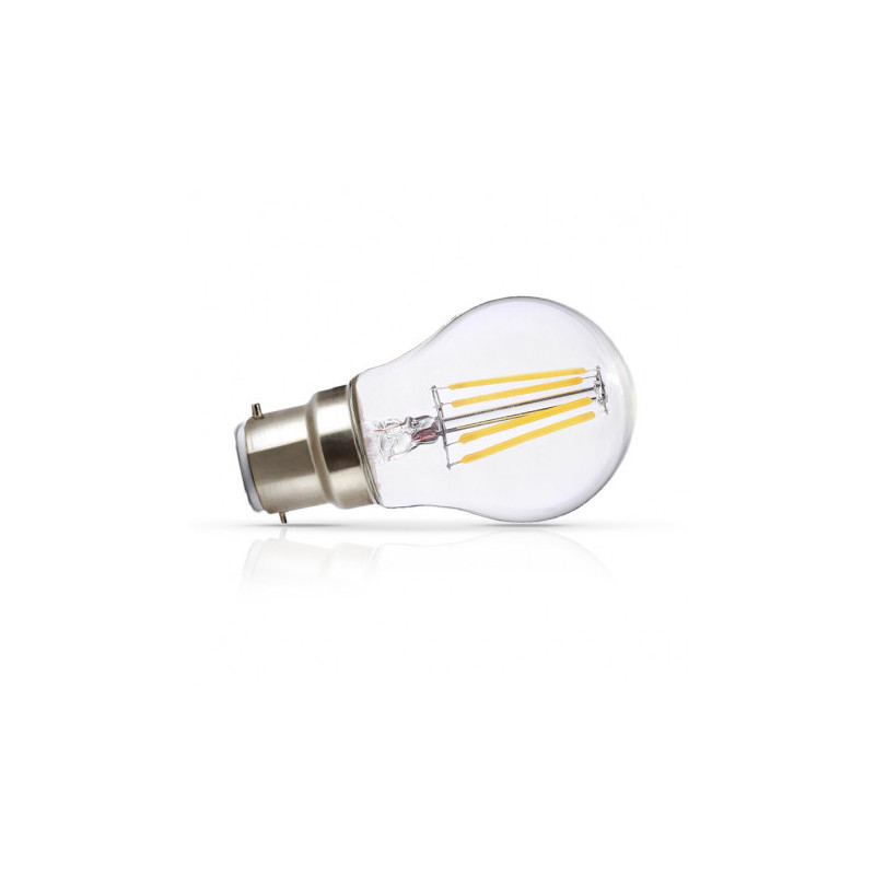 Bombilla LED B22 4W 510lm G45 - Blanco caliente 2700K | Leroy Merlin