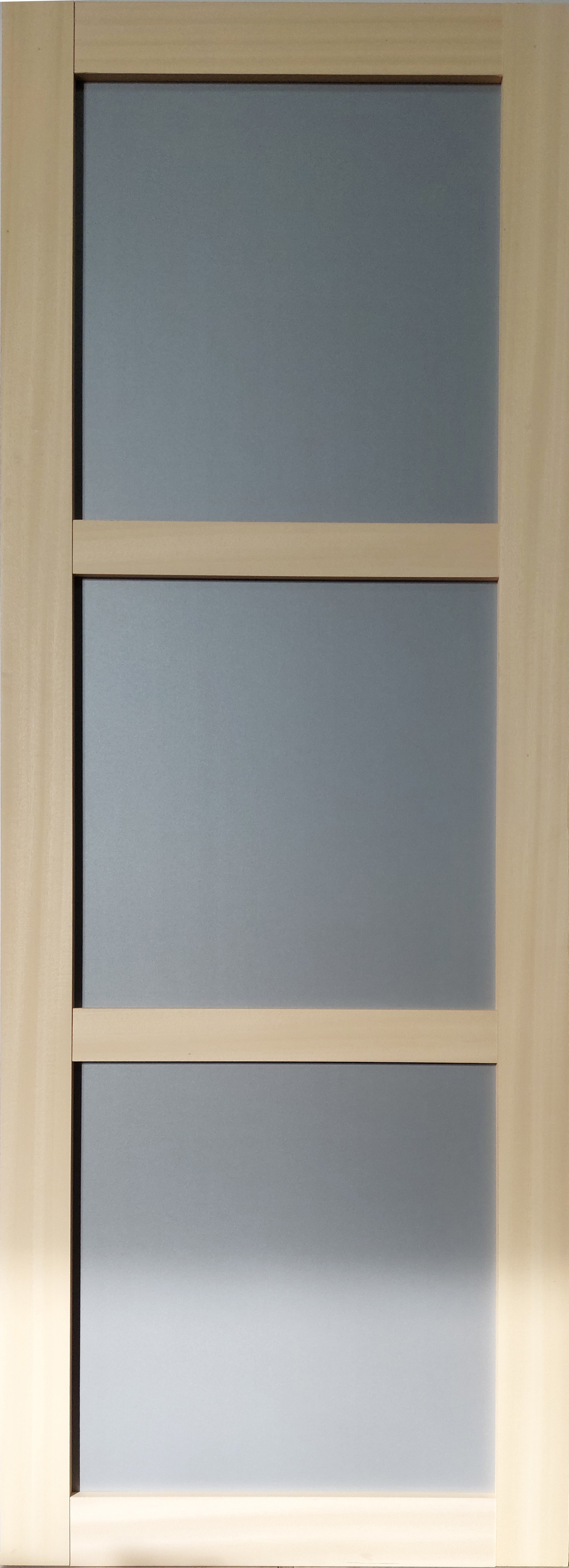 Porte Coulissante Bois Ayous 3 Panneaux H204 X L93 + Serrure à ...