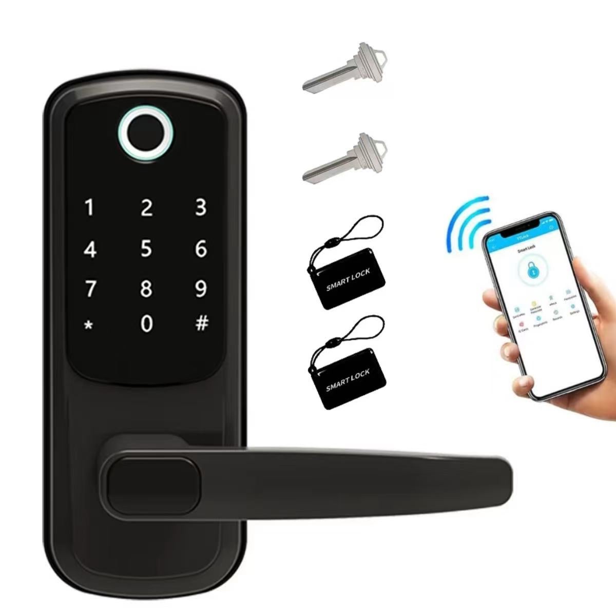 Serratura intelligente con impronta digitale,serratura elettronica ...