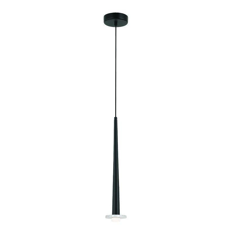 Suspension Luminaire LED D70 3W Noir Sablé ZAMBELIS - Blanc chaud ...