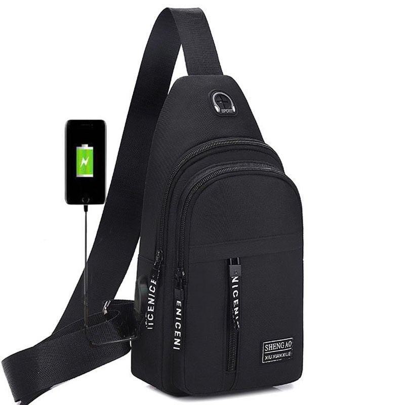 Sac à bandoulière avec interface USB pour les voyages, le travail, l ...