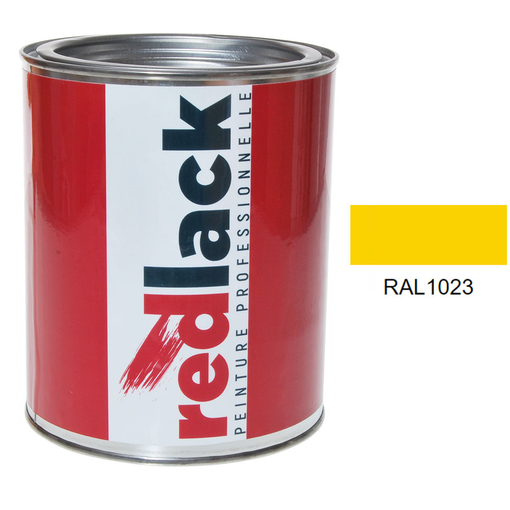 Pintura Amarillo tráfico RAL 1023 Satinado multisoporte 1L Redlack ...