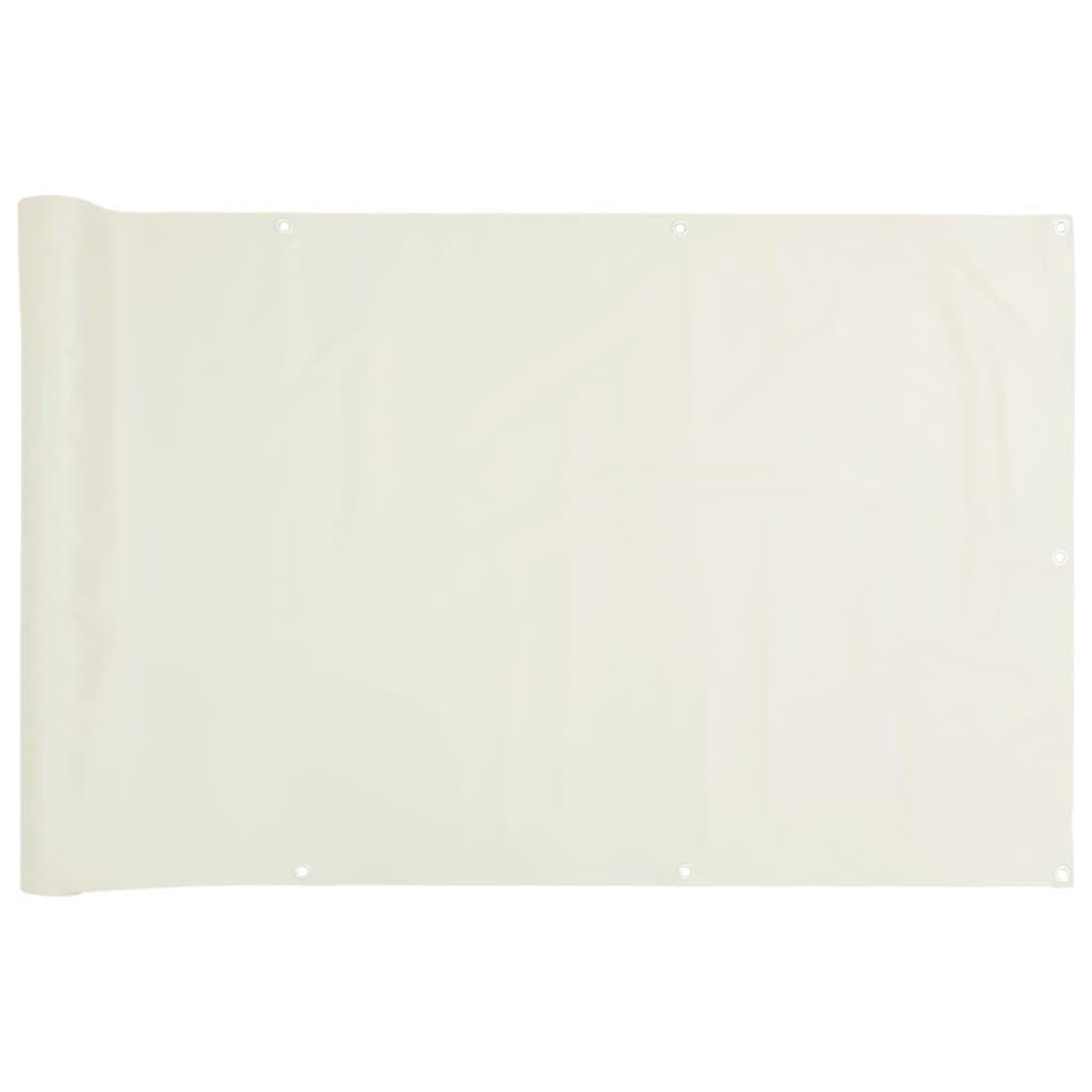 Frangivista per balcone in PVC bianco 1000x120 cm | Leroy Merlin