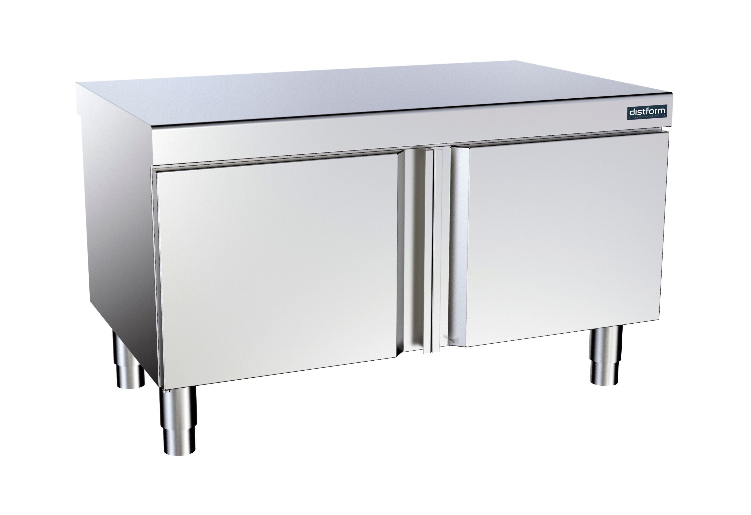 Meuble Inox P.700 avec Portes Battantes et Plan de Travail Central ...