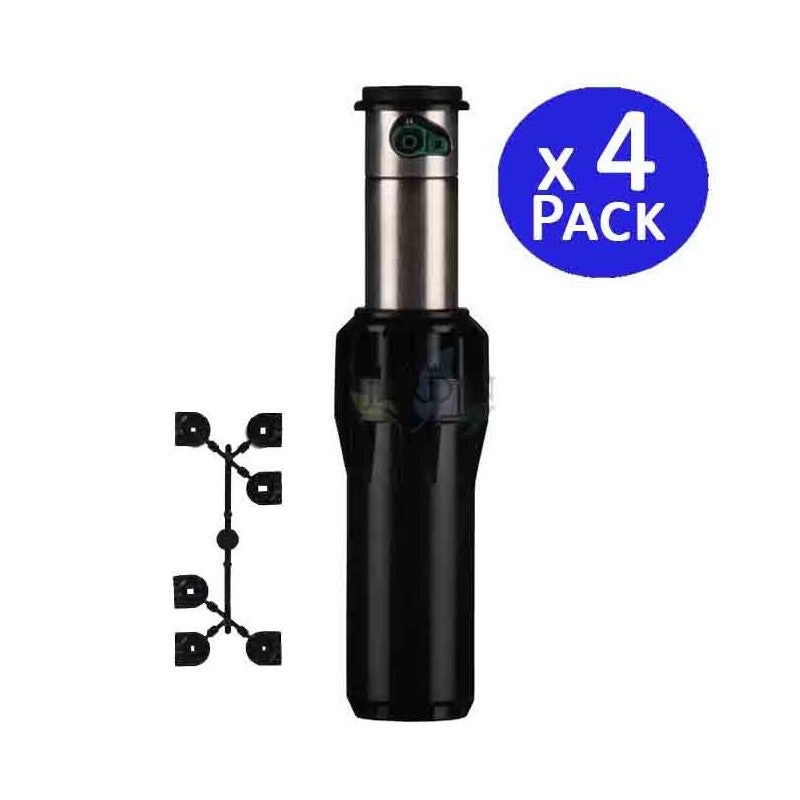 Aspersor de riego Hunter I-25-04-SS-B, 1" | Pack 4 Aspersor de Jardin ...