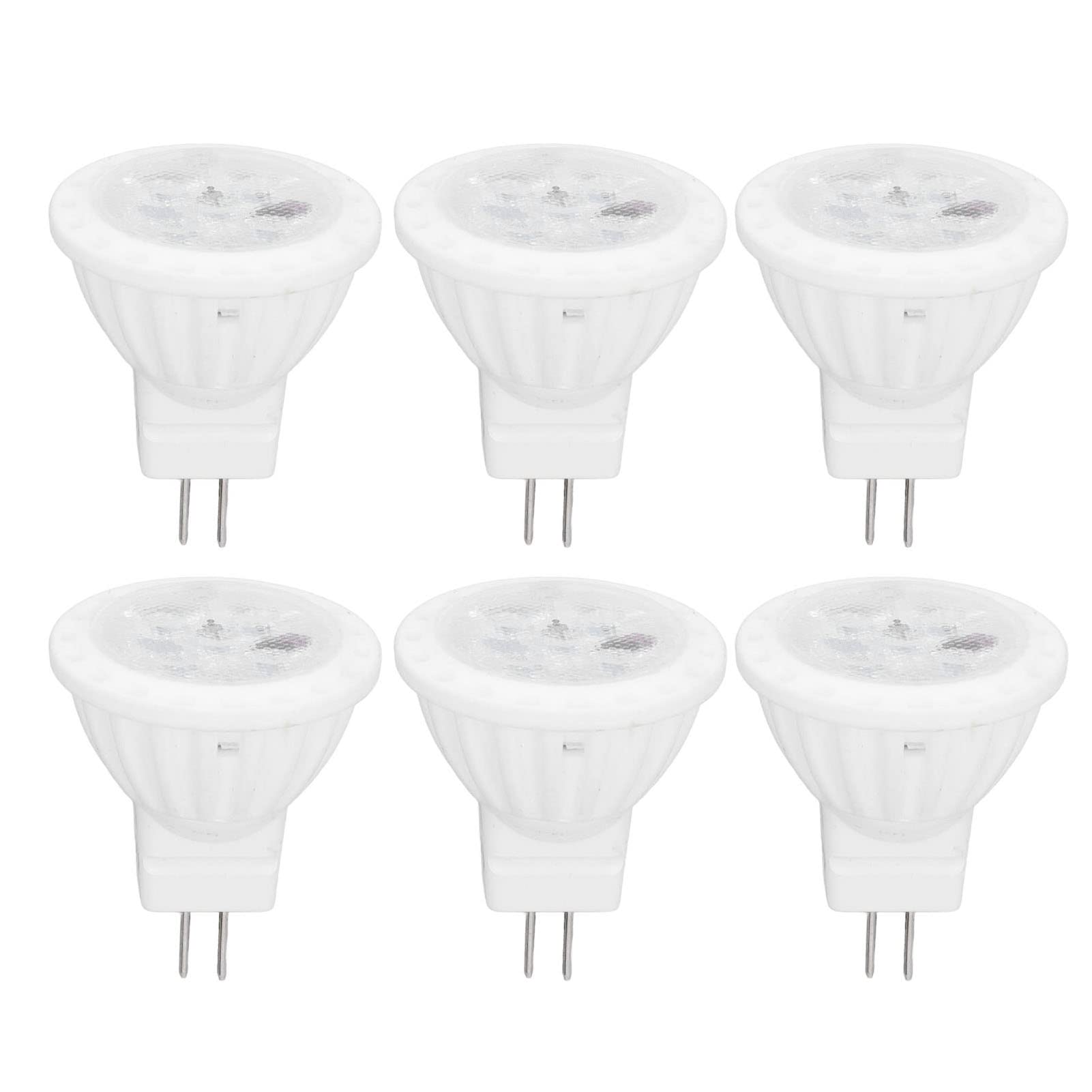 6 bombillas LED MR11, 4 W, 110 V, bombillas LED de alto brillo, atenuación, 360 lm, base GU4 ...