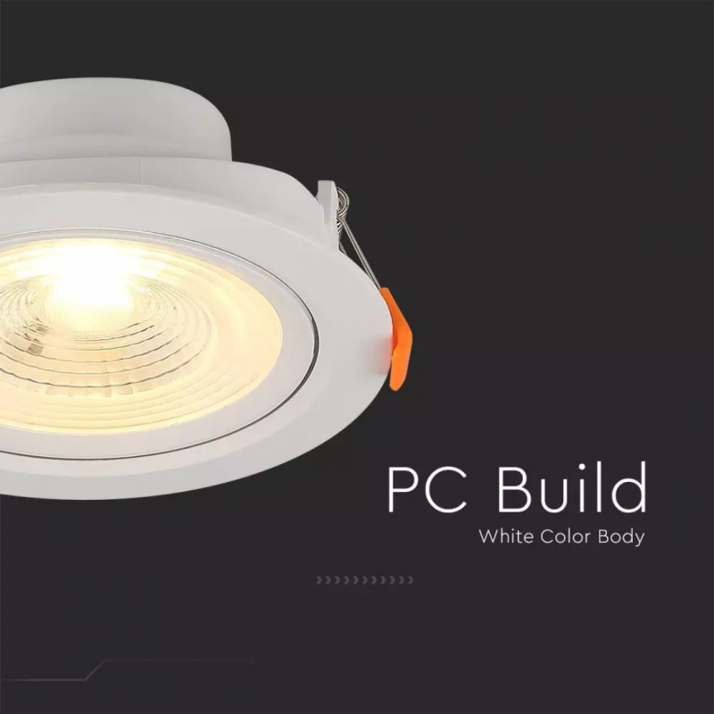 Reflector LED Redondo 7W 6400K para Iluminación Brillante y Eficiente ...