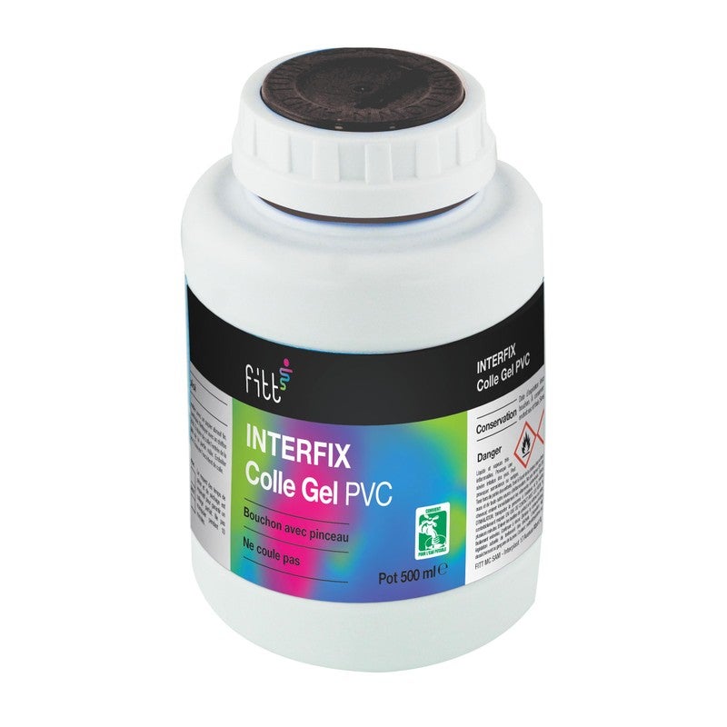 Colle gel PVC Interfix en pot 500ml - Fitt | Leroy Merlin