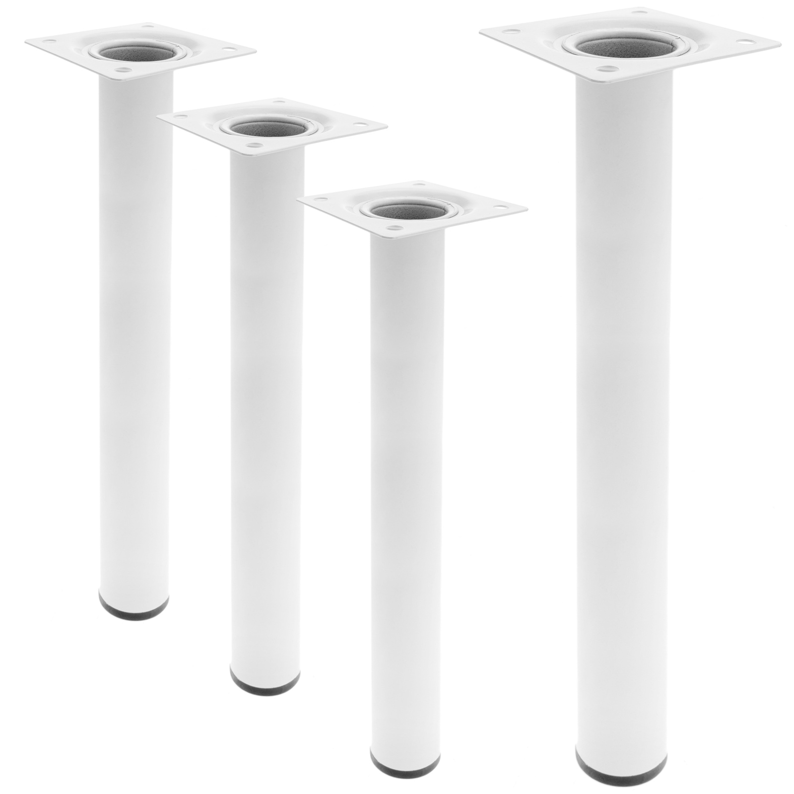Patas redondas de color blanco de D30 x H750 mm 4-pack | Leroy Merlin